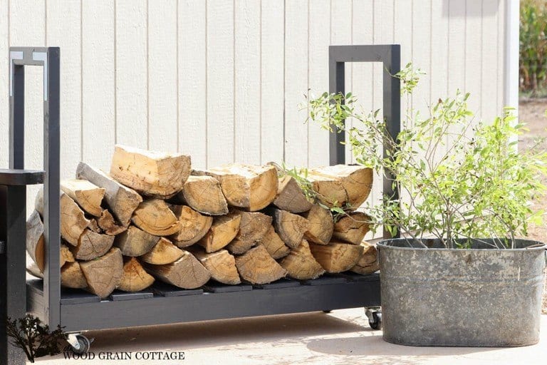 14 Easy and Simple DIY Outdoor Firewood Storage Rack Ideas | SawsHub
