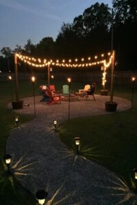 15 Outdoor Fire Pit Lighting Ideas | SawsHub