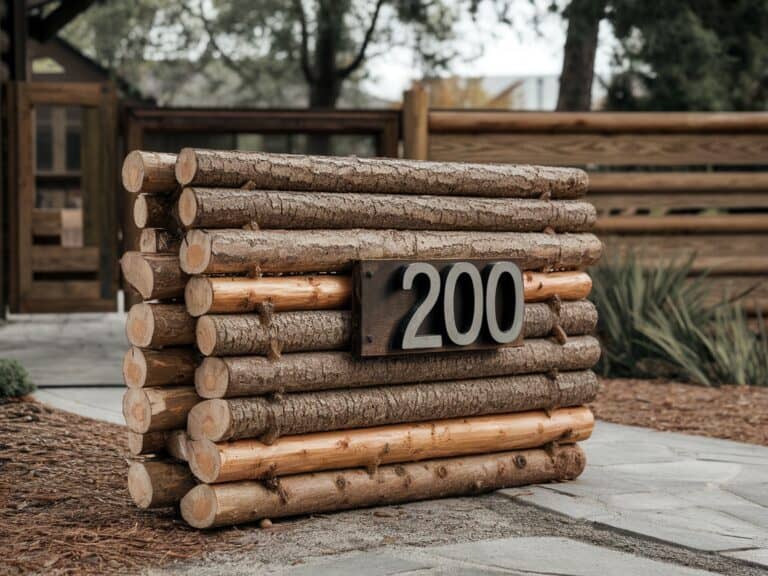 14 Creative Wood Home Address Signs to Add Curb Appeal | SawsHub